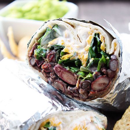 Chipotle Bean Burritos (easy dinner recipe!) | High Heels and Grills