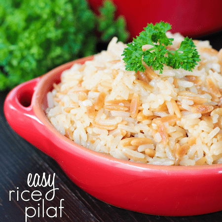 Easy Rice Pilaf - High Heels and Grills
