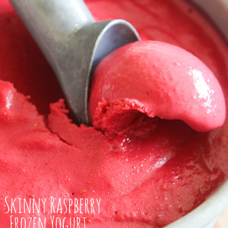 Skinny Raspberry Frozen Yogurt | High Heels and Grills