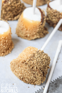 Caramel S'mores Pops | High Heels and Grills