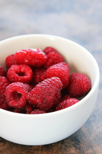 Raspberries and Cream Fruit Bowl | High Heels and Grills