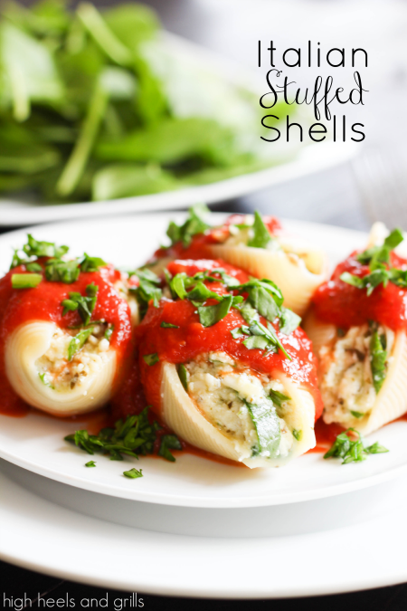 Italian Stuffed Shells - High Heels and Grills